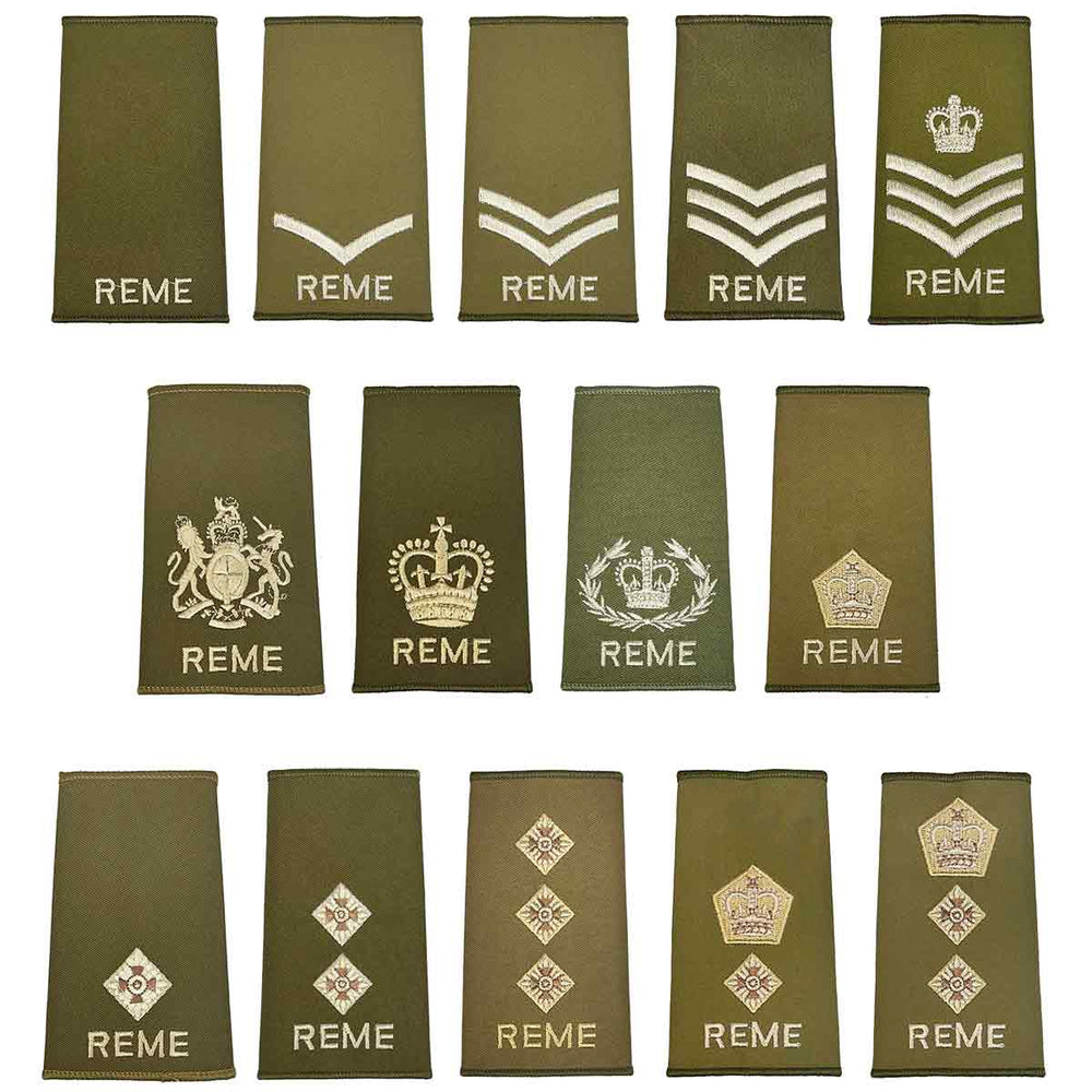British Army Rank Slides & Appointment | John Bull Clothing