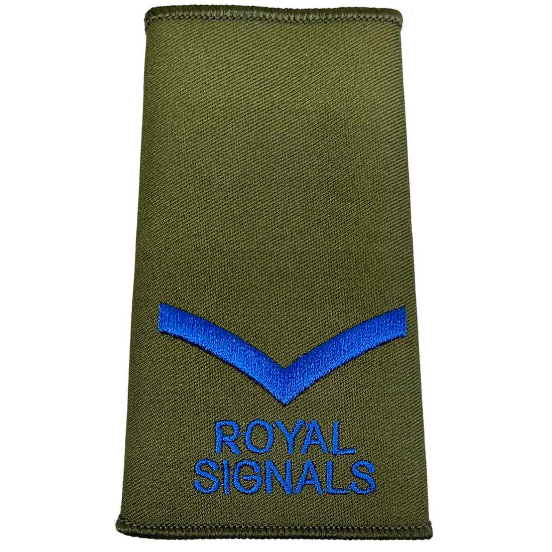 Royal Signals Rank Slides Olive Green (Pair) | John Bulls